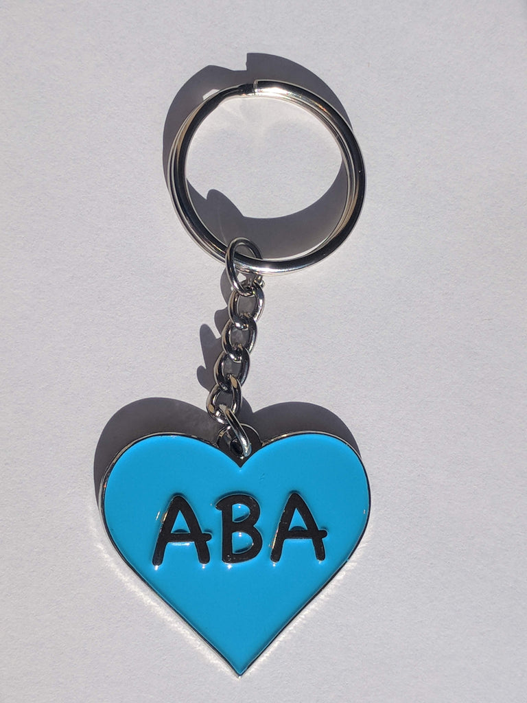 I Heart ABA Keychain – lisabluepoint